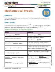 Mastering Mathematical Proofs Techniques And Properties Course Hero