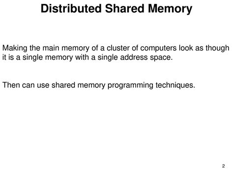 Distributed Shared Memory Ppt Download