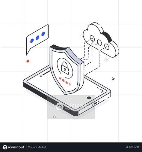 Cloud Database Security Animated Illustration Download In Json Lottie