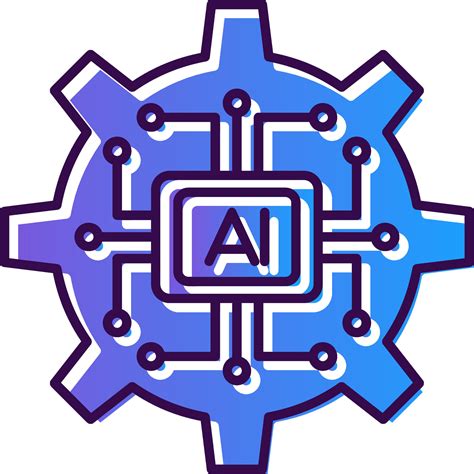Artificial Intelligence Gradient Filled Icon 42763484 Vector Art At Vecteezy