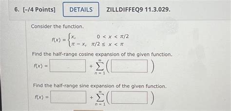 Solved Consider the function f x x πx 0 Chegg com