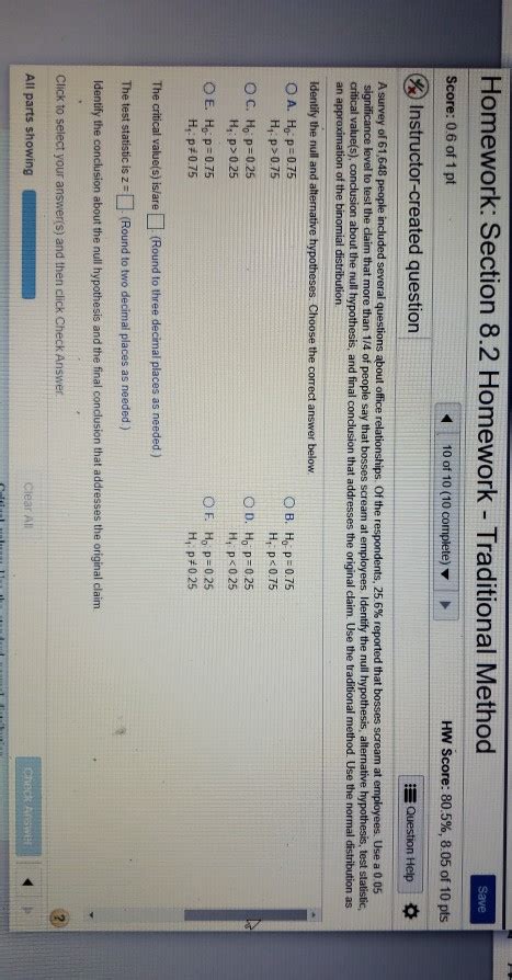 Solved Save Homework Section 8 2 Homework Traditional