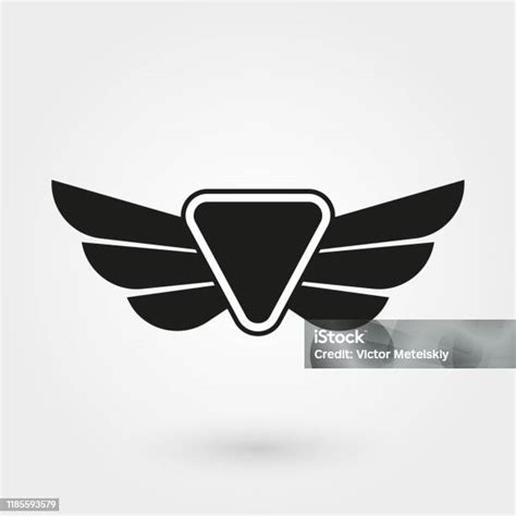 날개 아이콘입니다 날개 달린 로고와 엠블럼 컬렉션 회사 군대 또는 항공 날개 배지 템플릿 벡터 그림입니다 개념에 대한 스톡 벡터 아트 및 기타 이미지 Istock