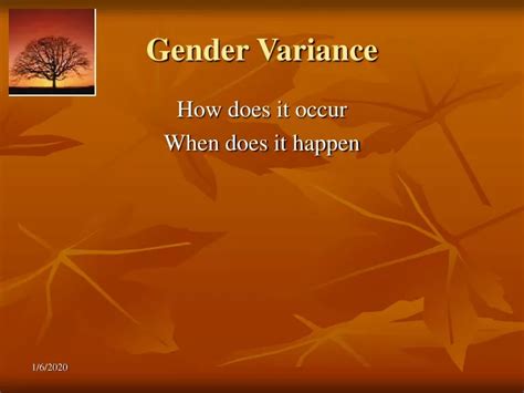 Ppt Gender Variance Powerpoint Presentation Free Download Id 9654266