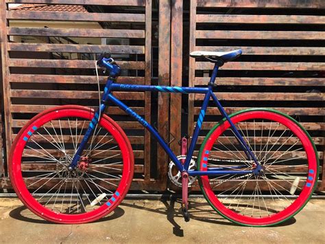 Gambar Basikal Fixie Warna Biru Nyasiatarojohnson