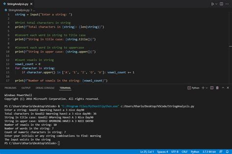 Solved Make A Python Program That Accepts A String As Input It Should Analyze Some