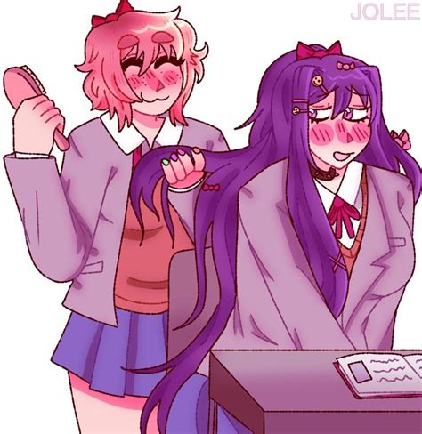 Jobo On X Literature Club Gay Women Character Art