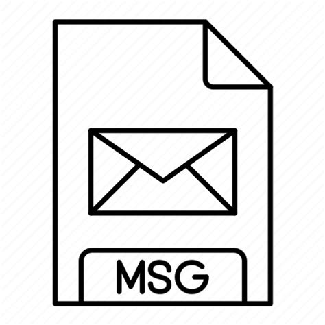 msg document extension file format page icon download on iconfinder