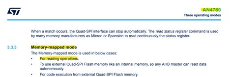 Solved Writing To Qspi Memory Mapped Mode Stmicroelectronics Community