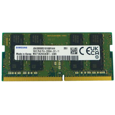 Купить ОЗУ Samsung Sodimm Ddr4 16gb 3200mhz M471a2k43eb1 Cwe Oem с проверкой совместимости