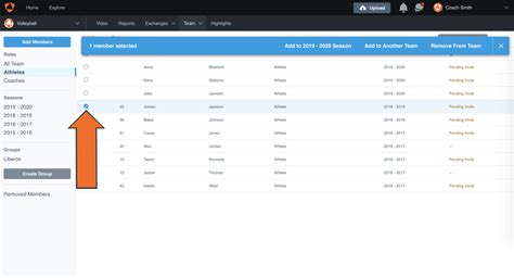 Remove Athletes • Hudl Support