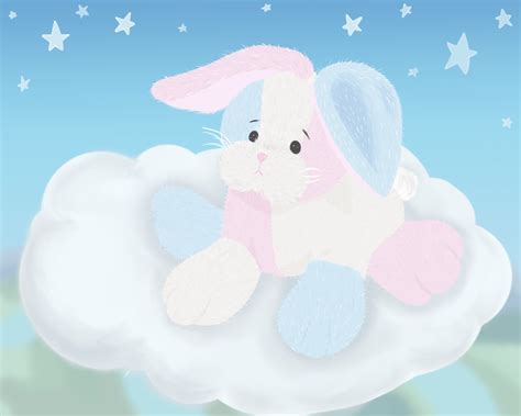 Drew My Cotton Candy Bunny For A Drawing Class Final Project R Webkinz