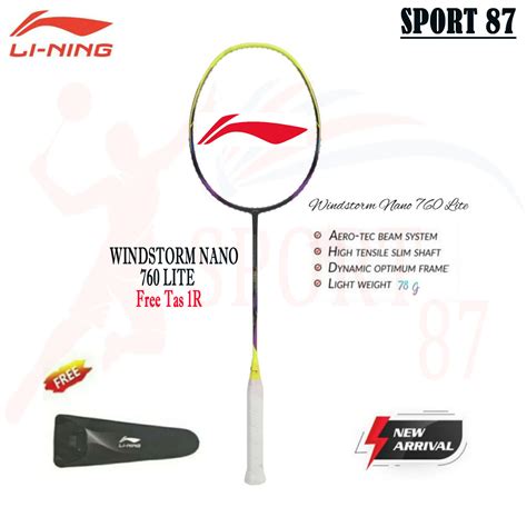 Raket Badminton Lining Windstorm Nano 760 Lite Lazada Indonesia