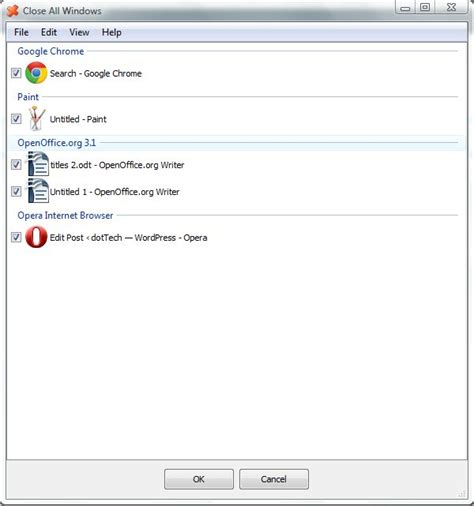 How To Close All Open Windows In One Click Tip Windows Dottech