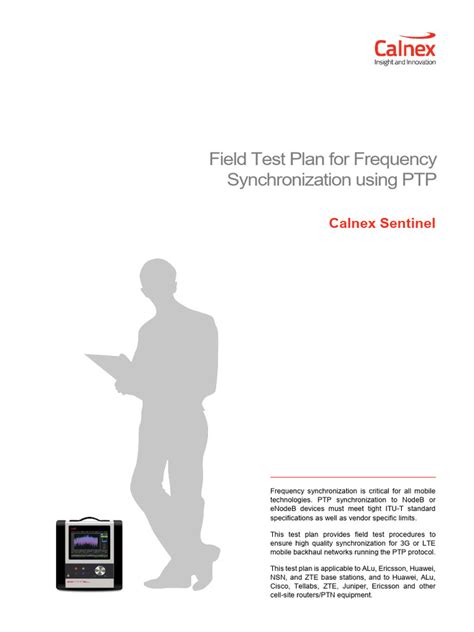 Field Test Plan For Frequency Synchronization Using Ptp Pdf Network Congestion Information