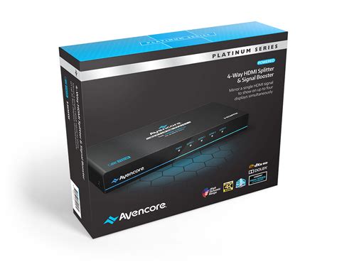 Platinum Series Way Hdmi Splitter Signal Booster Downscaling Avencore