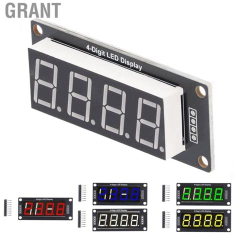 jual ms grant 4pcs segment digital module 4 bits 7 segments pcb clock