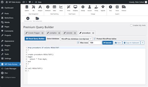 getting started wp data access