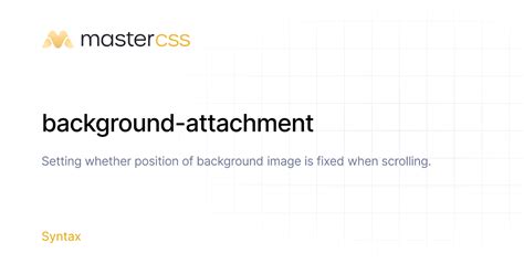 Background Attachment Master Css