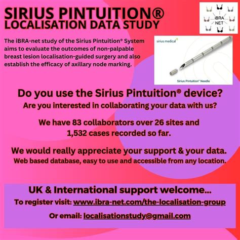 Are You Using The Sirius Pintuition Localisation Device Please Join Us Your Data Would Be
