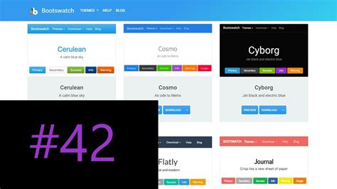 Video 42 Install Bootswatch Theme Into Angular Application Youtube