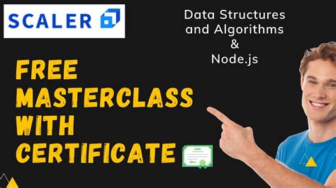scaler academy free masterclass with certificate data structures and