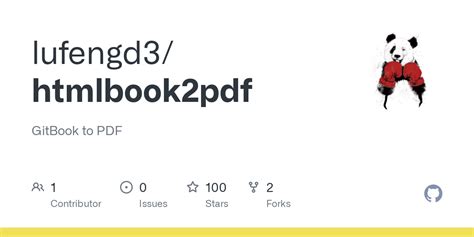GitHub Lufengd3 Htmlbook2pdf GitBook To PDF