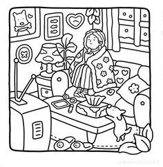 Girl Moments Coloring Pages