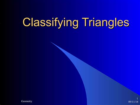 Class V Maths Triangle Classification Ppt