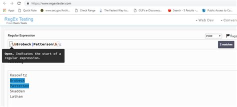 Litigation Support Tip Of The Nihgt Regex Syntax