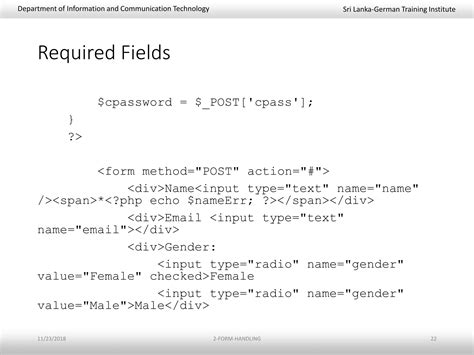 Php Form Handling Pptx Web Development Internet