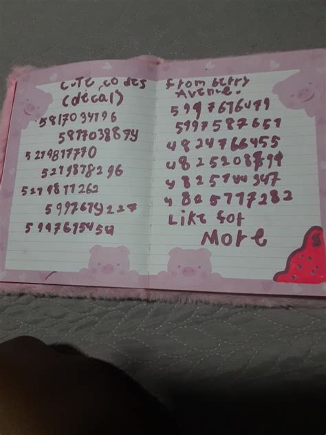 Decal Id Codes For Berry Avenue At Roy Lujan Blog