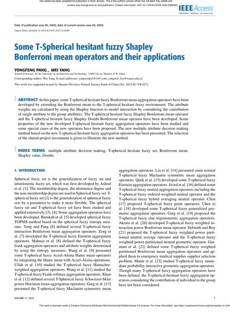 Pdf Some T Spherical Hesitant Fuzzy Shapley Bonferroni Mean Operators And Their Applications