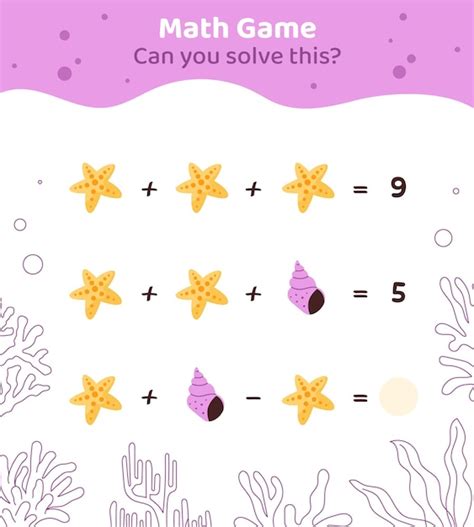 Premium Vector Math Game Vector Template Premium Vector Math Game Vector Template