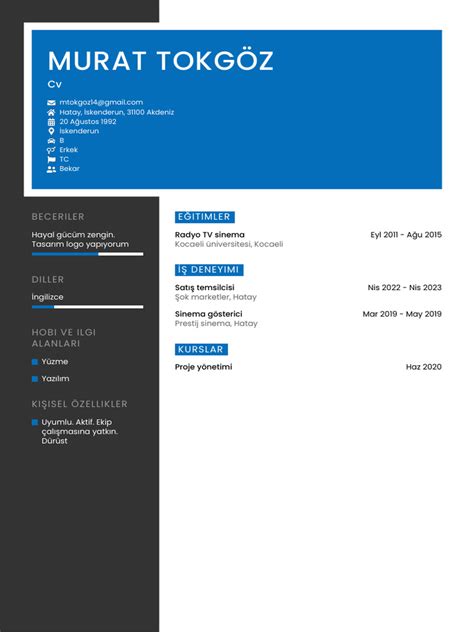 murat cv pdf