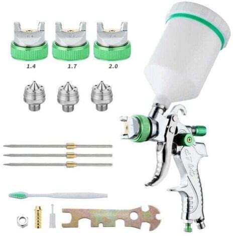 Professionelles Hochdruck Farbspritzpistolen Set Druckluft Farbspritzpistole Schwerkraft