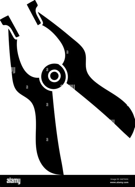 Wood Clamp Black Hand Drawn Icon Stock Vector Image And Art Alamy
