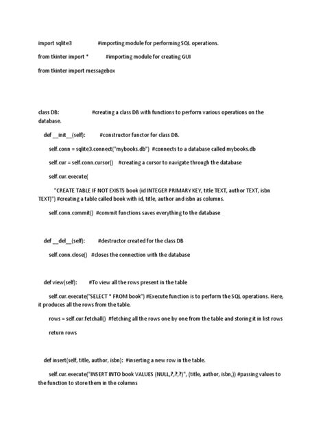 python code pdf database index table database