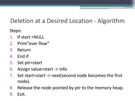 Linked List Insertion And Deletion Pptx Programming Languages Computing