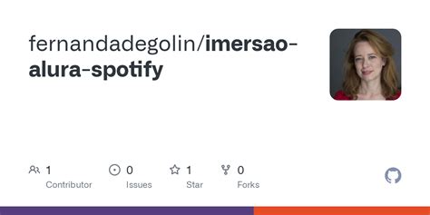 Github Fernandadegolinimersao Alura Spotify