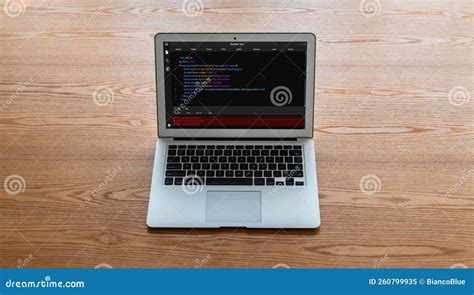 Software Development Programming On Computer Screen For Modish Application Stock Image Image