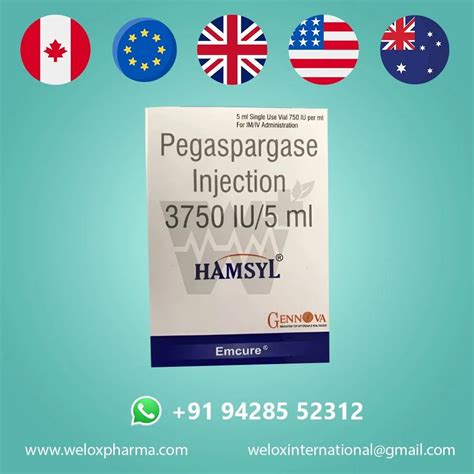 Pegaspargase Injection Hamsyl Injection Latest Price Manufacturers