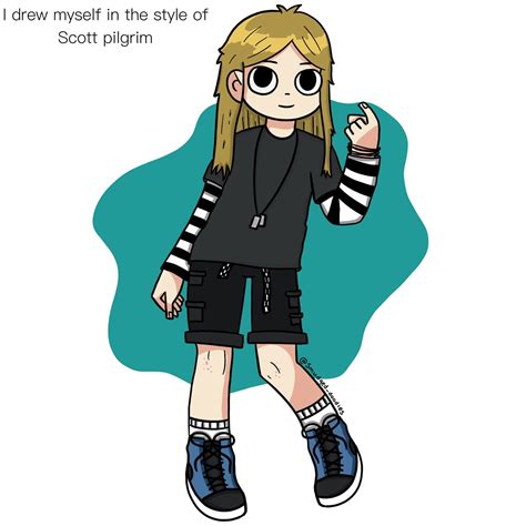 Artstation I Drew My Self In Scott Pilgrim Style I Love It Showing