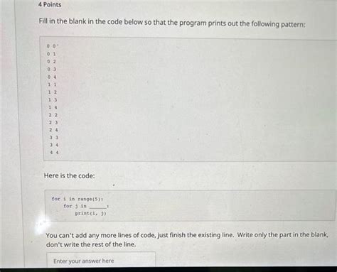 solved fill in the blank in the code below so that the