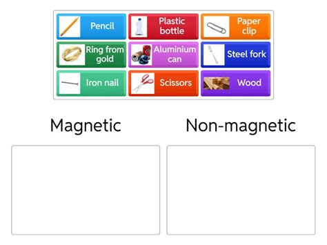 Magnetic And Non Magnetic Objects Group Sort