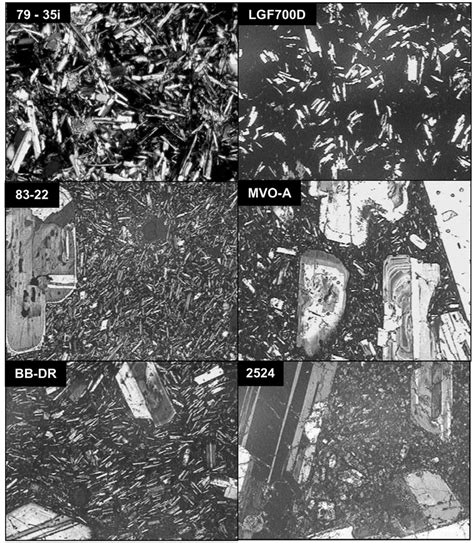 Photomicrographs Of Representative Rock Samples In Part 1 Samples