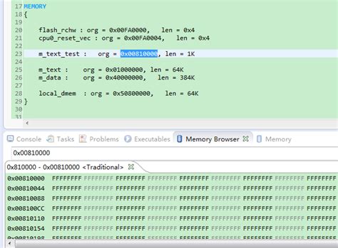 How To Set Data Flash Memory In Link File Nxp Community