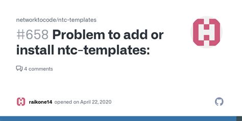 problem to add or install ntc templates · issue 658 · networktocode