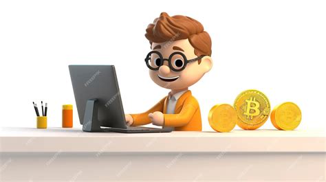 Premium Ai Image Character Engaged In Cryptocurrency Transaction