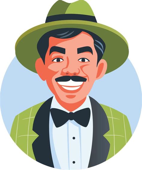 Smiling Hispanic Character Illustration In Flat Style 54042009 Vector Art At Vecteezy